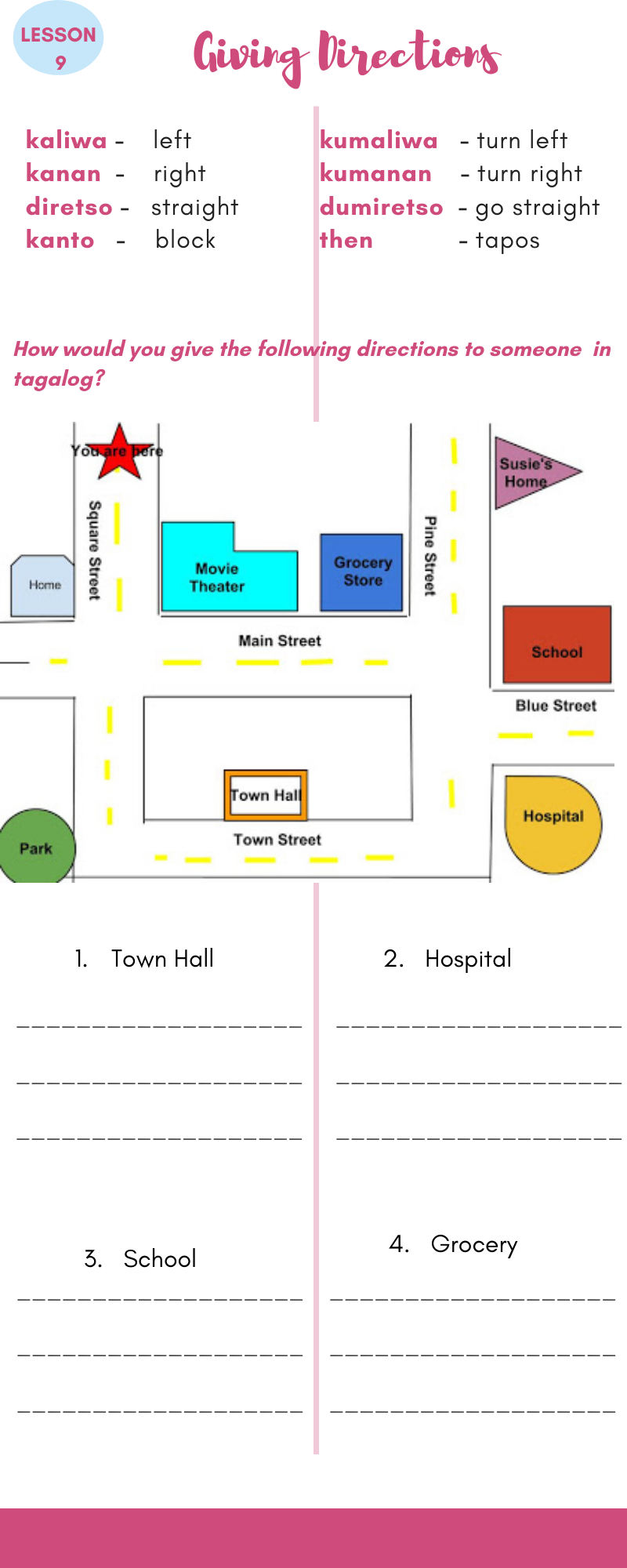 LESSON: Tagalog Phrases for Giving Directions – education consultancy